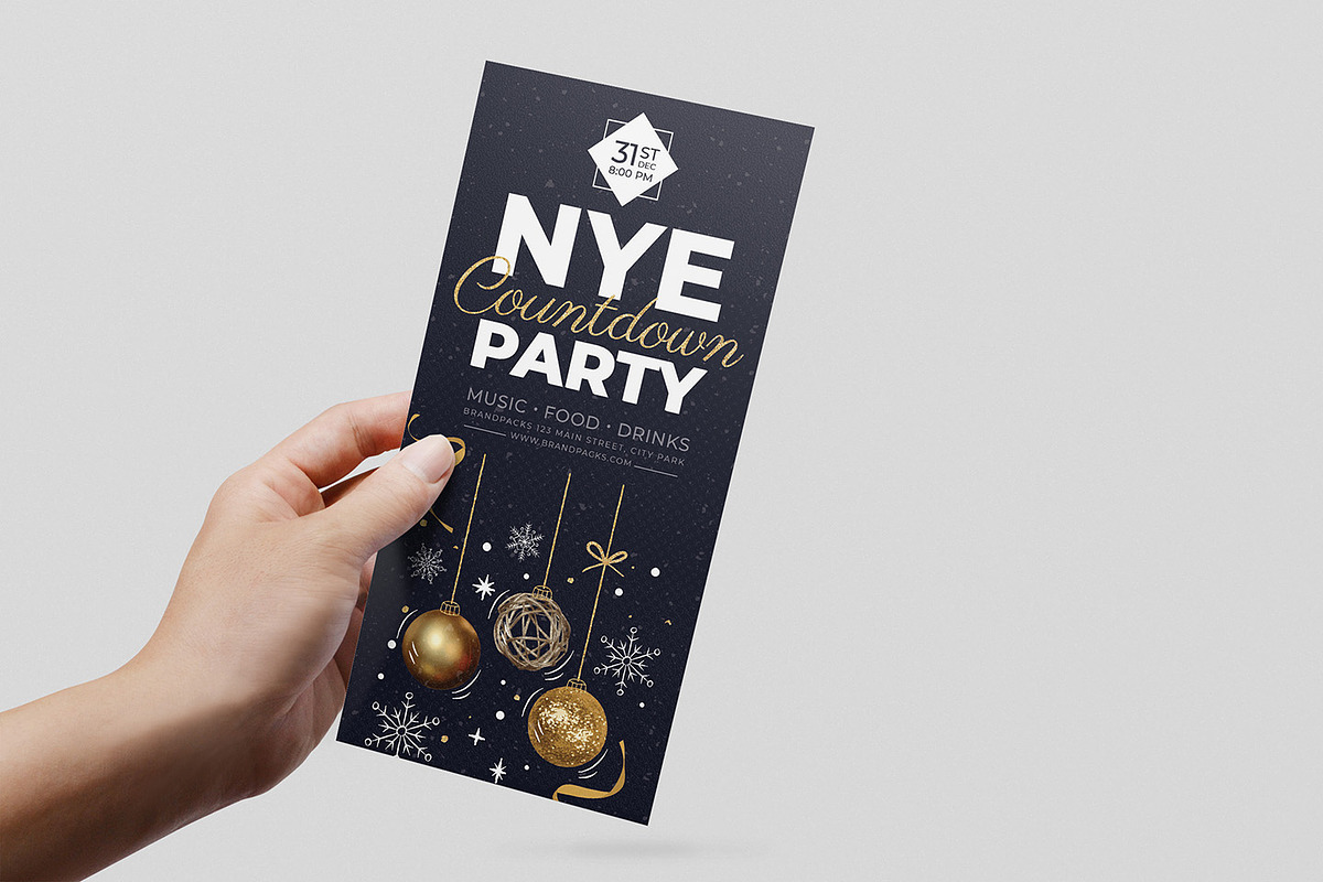 NYE Party Flyers / Posters, a Flyer Template by BrandPacks