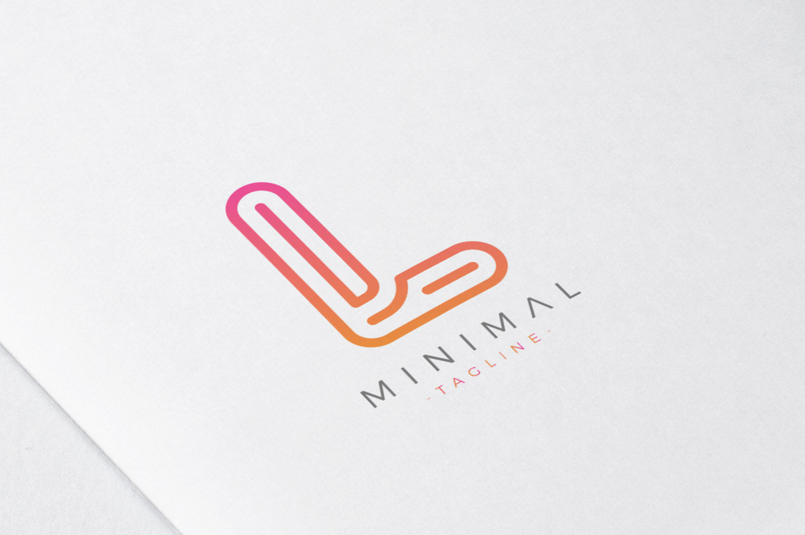 Minimal Line Initial Letter L Logo, an Education Illustration by Woo ...
