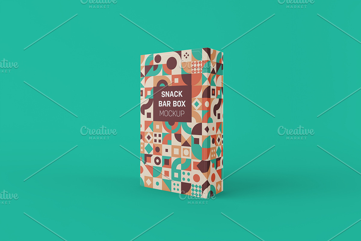 Snack Bar Box Mockup, a Packaging Mockup by Qaleb Studio