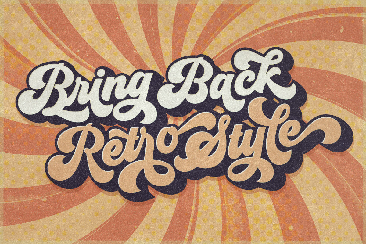 Groovy - Retro Font, a Script Font by Hendra Pratama