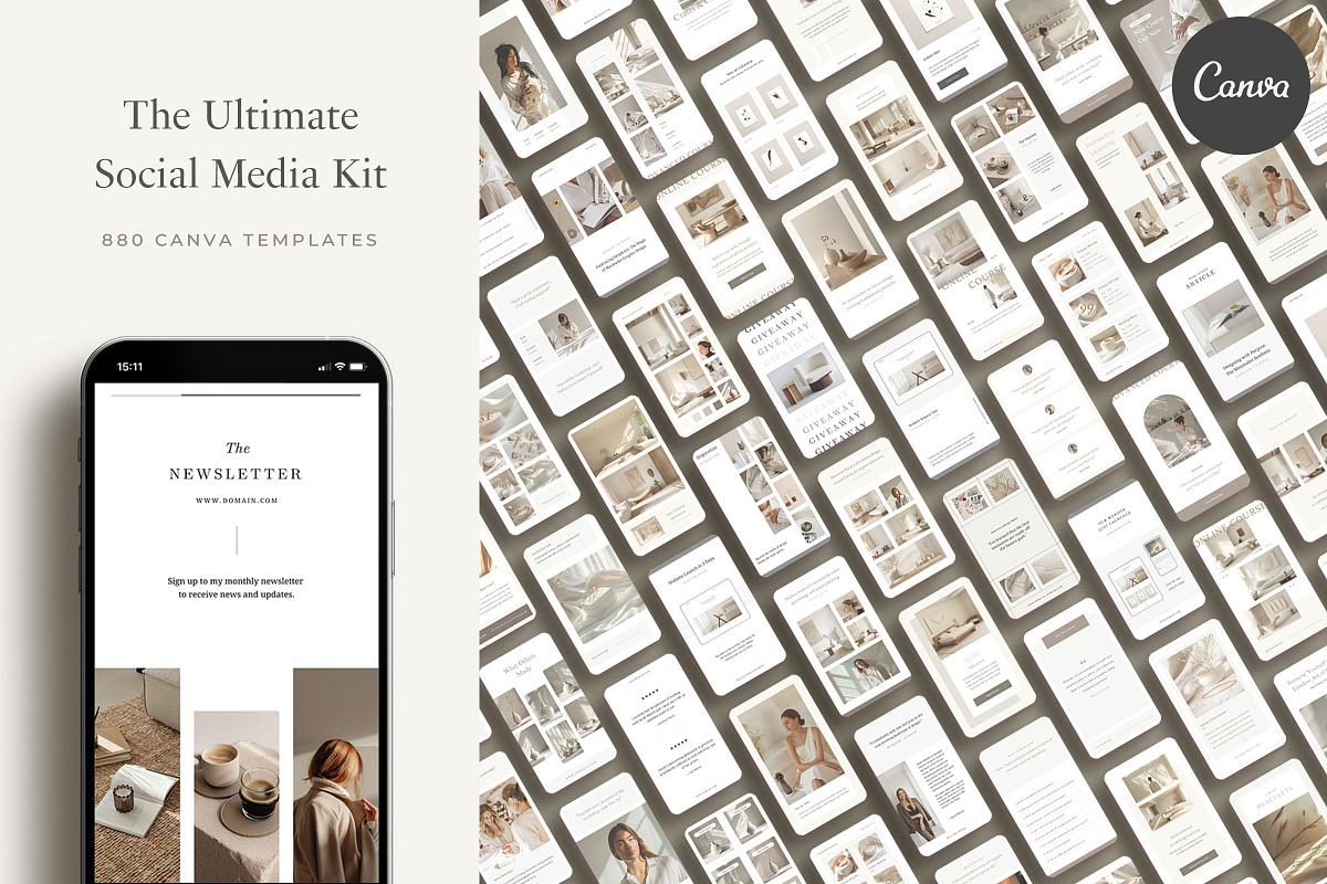 Canva Social Media Bundle, a Social Media Template by Ruben Stom