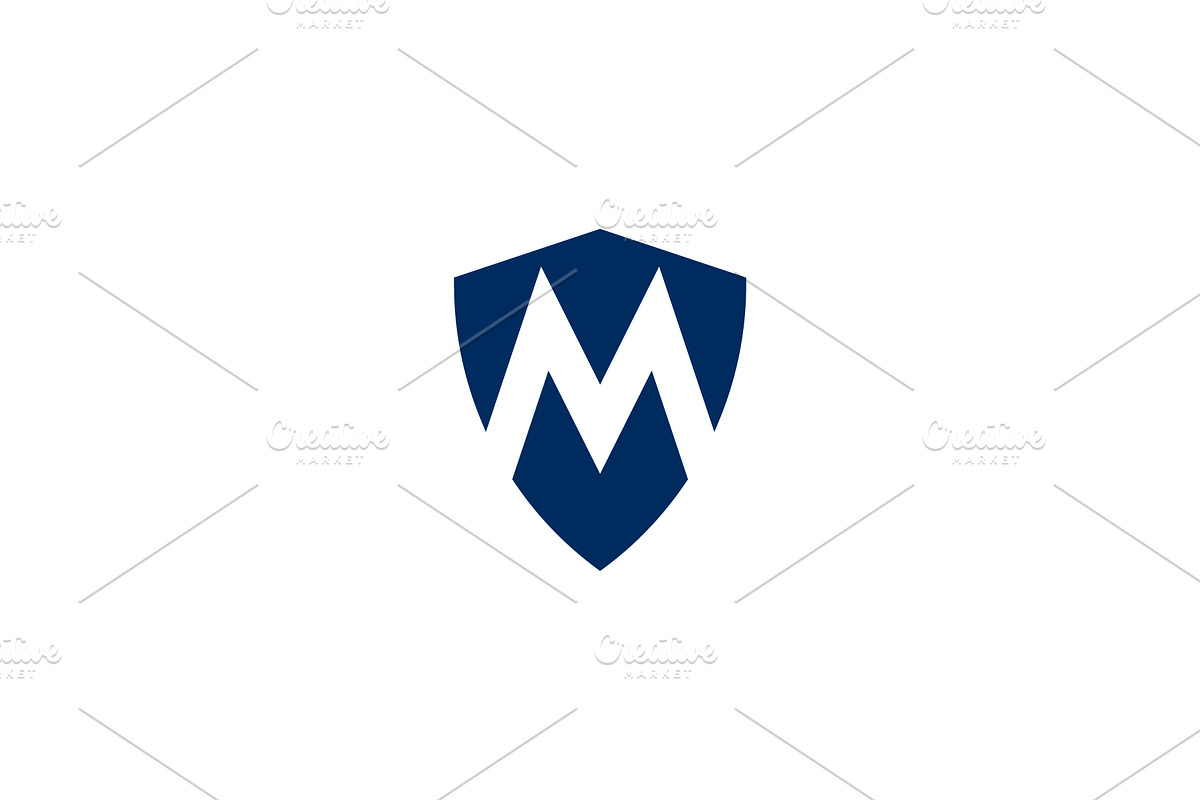 Unique Letter M Shield Logo, a Branding & Logo Template by kurostd | Creative Market
