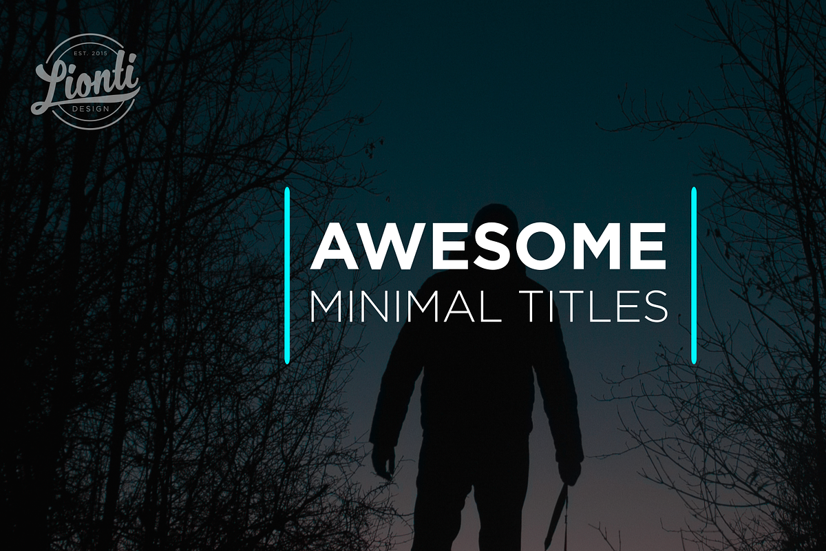 Awesome Minimal Titles, a Templates & Theme by Lionti.design | Creative ...