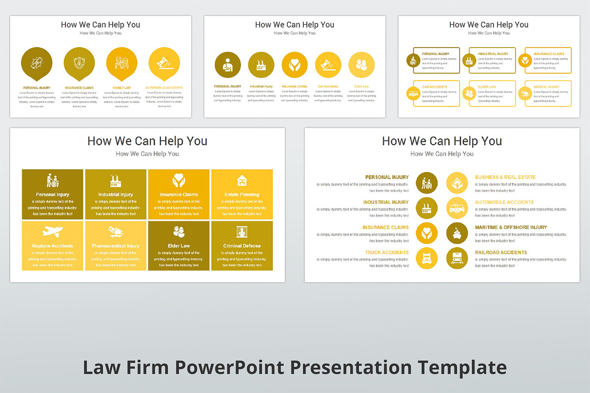 Law Firm PowerPoint Template, a Presentation Template by GraphicStan