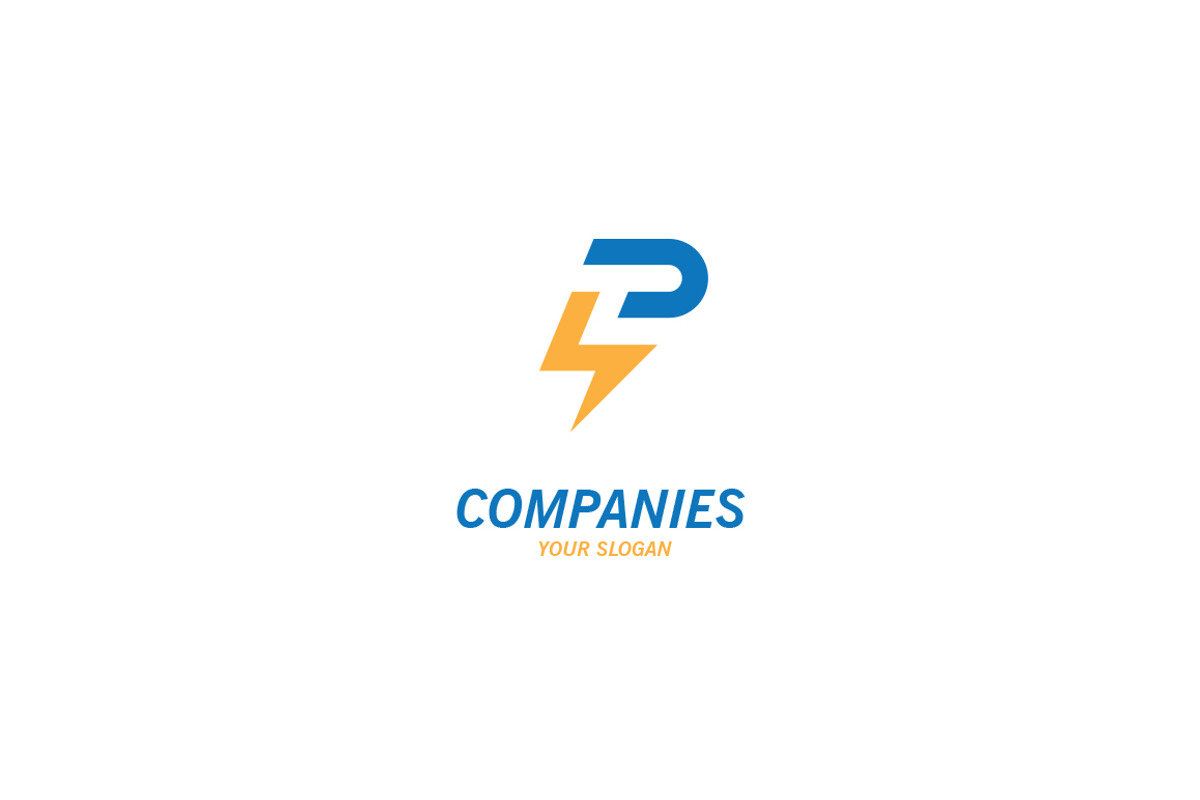 Letter P Bolt Logo, a Branding & Logo Template by CAIRON CREATIVESTUDIO