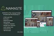 NAMASTE – Responsive One Page Theme, a Bootstrap Template by BootstrapStar