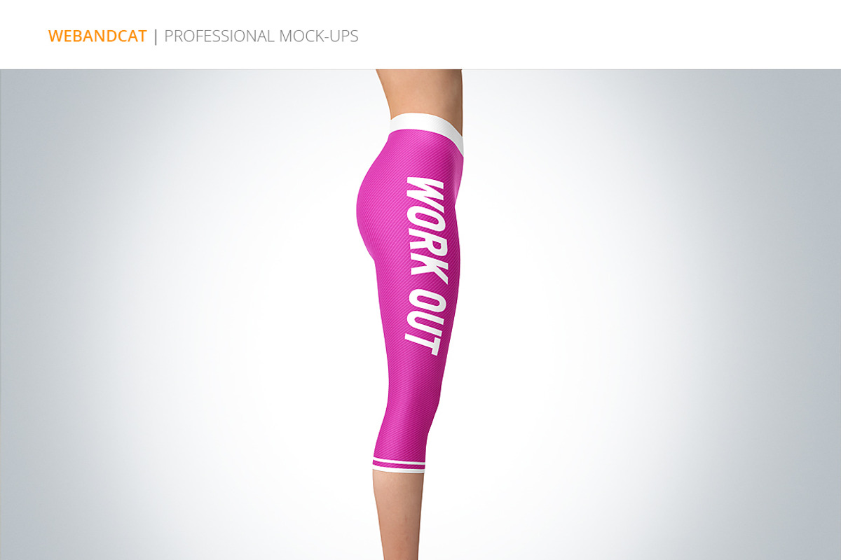 Capri Leggings Mock-up, a Bottom Mockup by WebAndCat