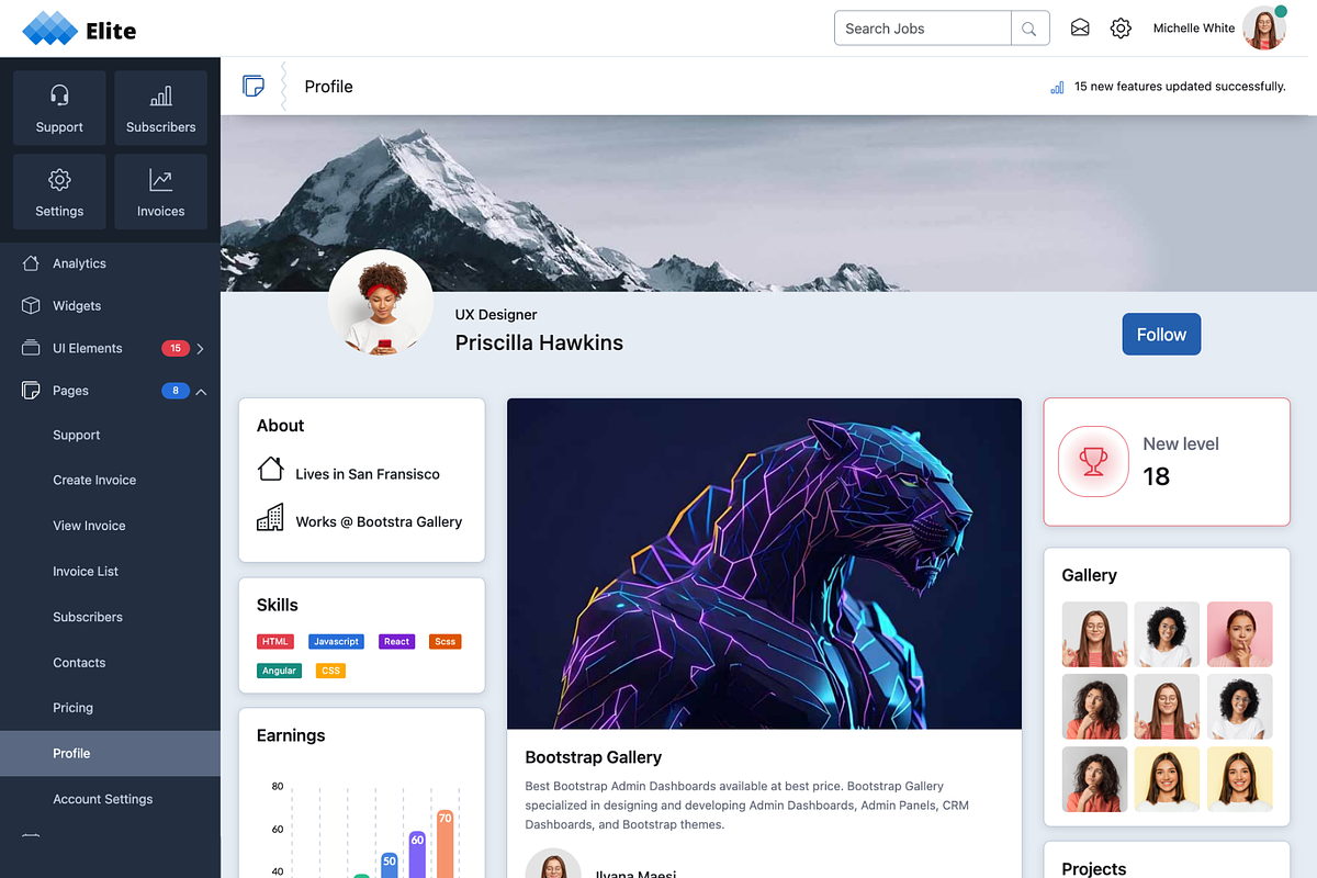 Admin Dashboard Template
