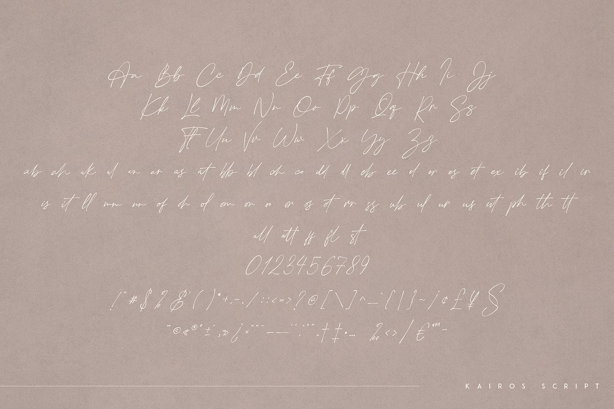 Kairos - modern script