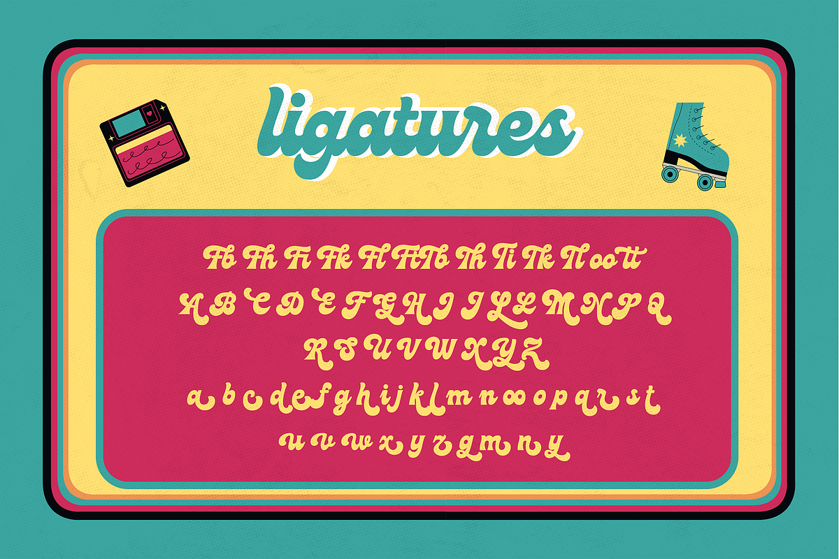 Moonlight - Groovy Disco Typeface, a Script Font by HipFonts