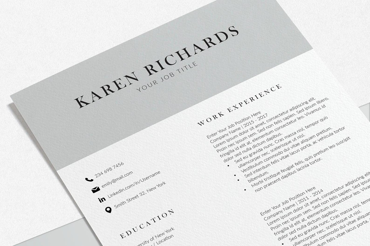 InDesign Professional CV Template, a Resume Template by LucaTheme