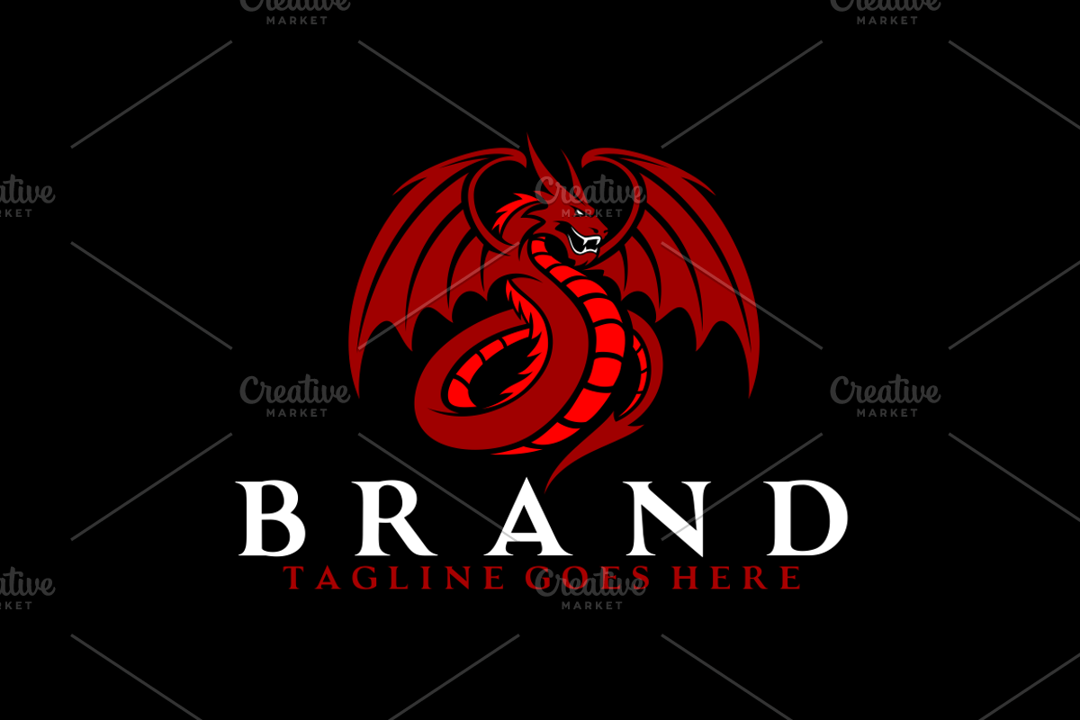 Red Dragon Logo, a Branding & Logo Template by herulogo