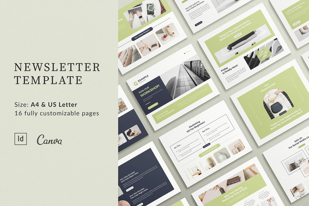 Newsletter Template Landscape, a Brochure Template by TemplatesForest