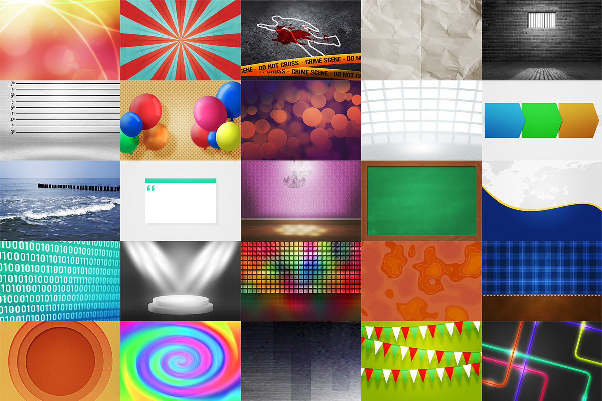 1000 Backgrounds Big Bundle, a Texture Graphic by Krukowski Graphics
