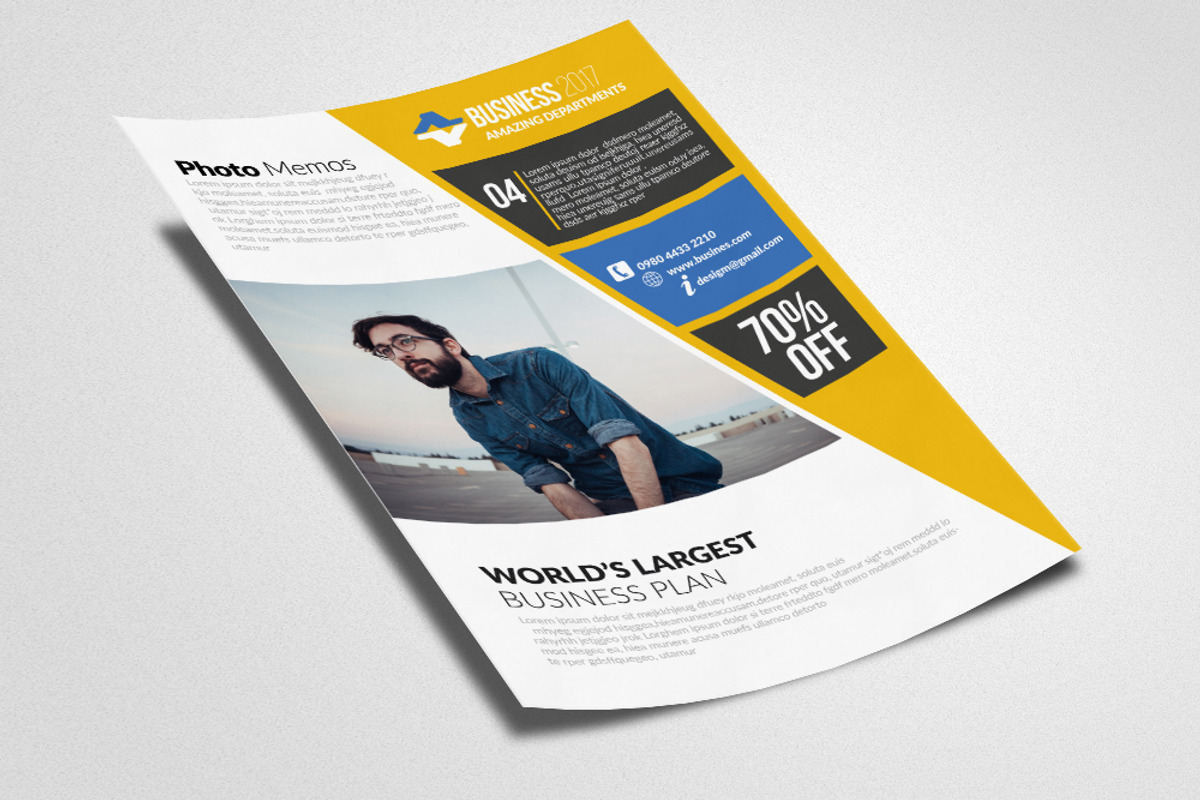 Business Flyer Psd Template, a Flyer Template by Psd Templates