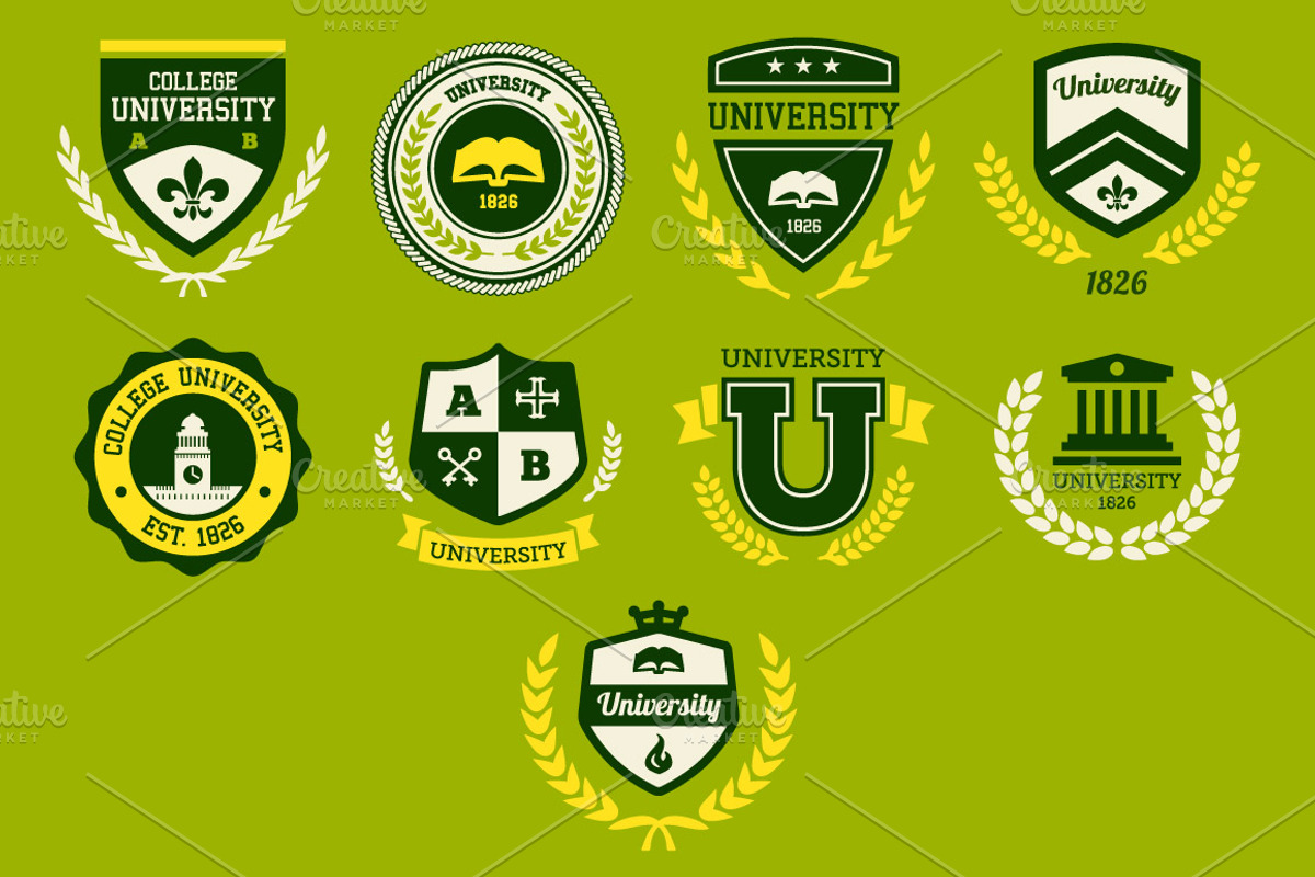 University emblems, an Object Graphic by Ember Studio