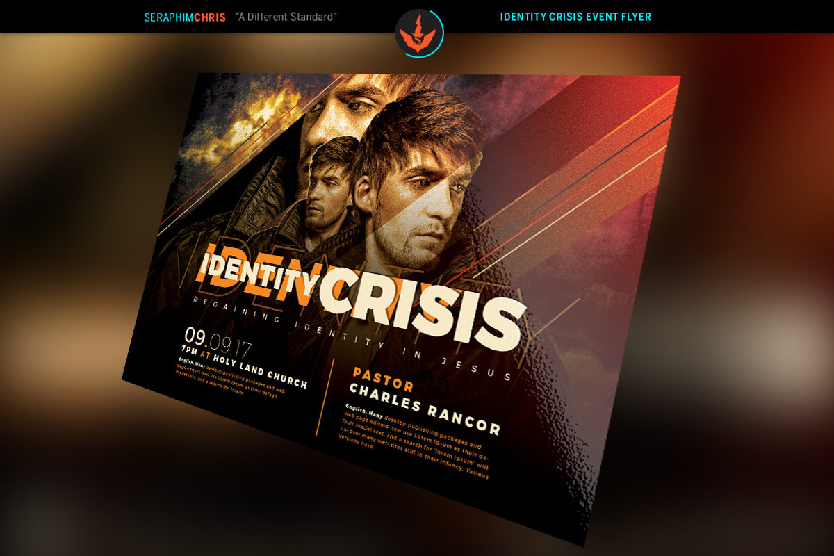 Identity Crisis Flyer Template, a Flyer Template by SeraphimChris