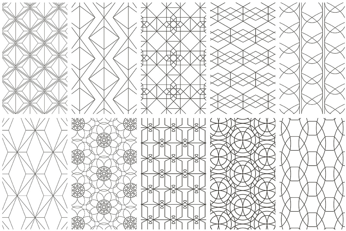 Feminine Elegant Patterns, a Pattern Graphic by Youandigraphics