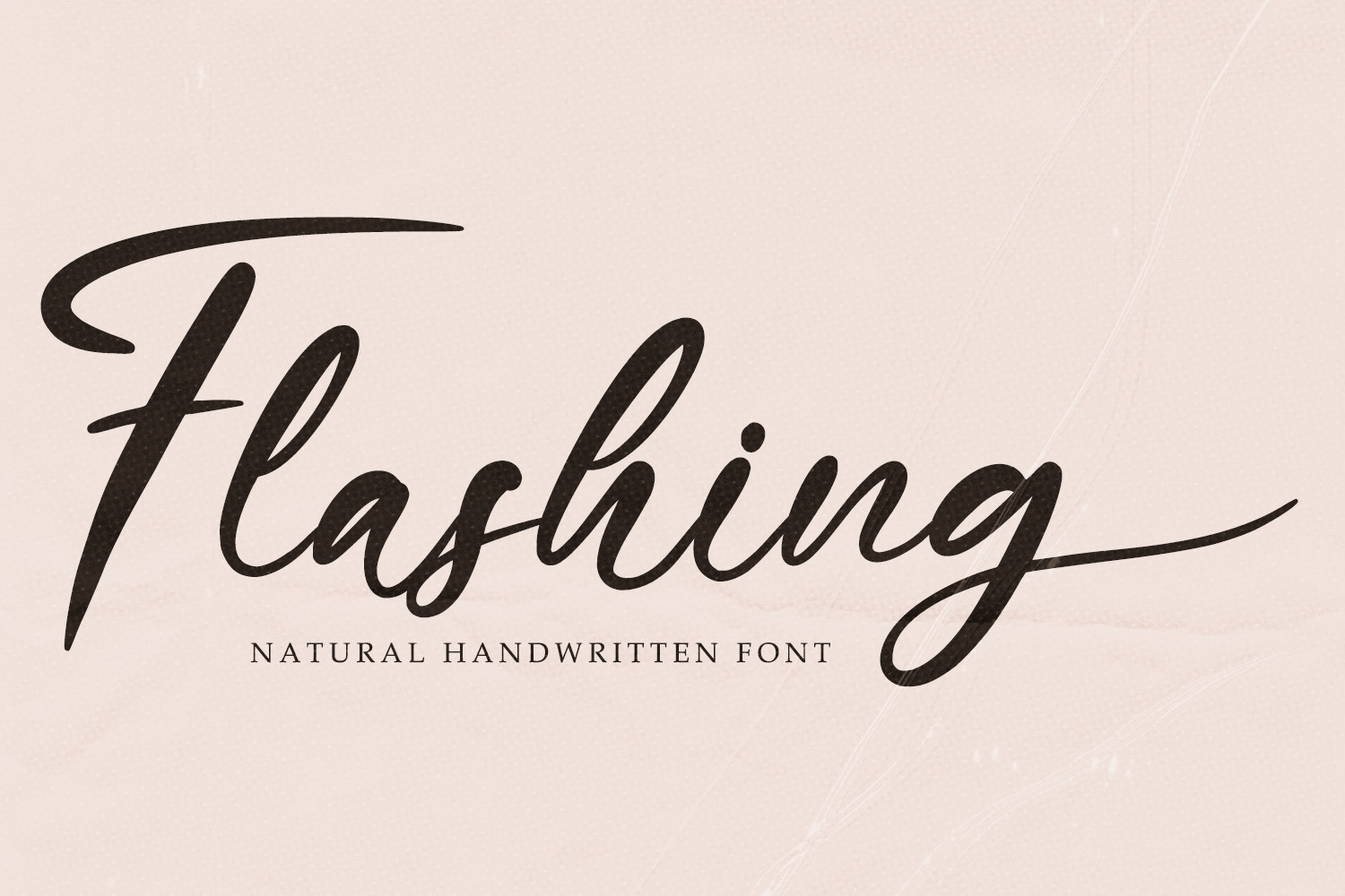 Flashing - Natural Handwritten Font, a Script Font by Arendxstudio | Creative Market
