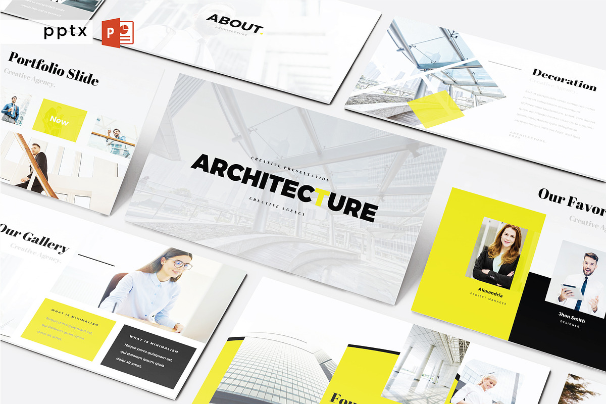 ARCHITECTURE - Powerpoint Template, a Presentation Template by Shafura