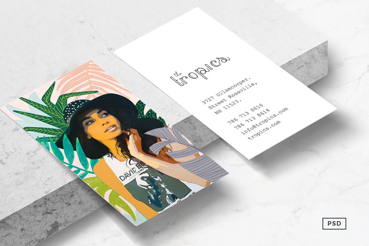 Travel + Lifestyle Business Card, a Business Card Template by Human ...