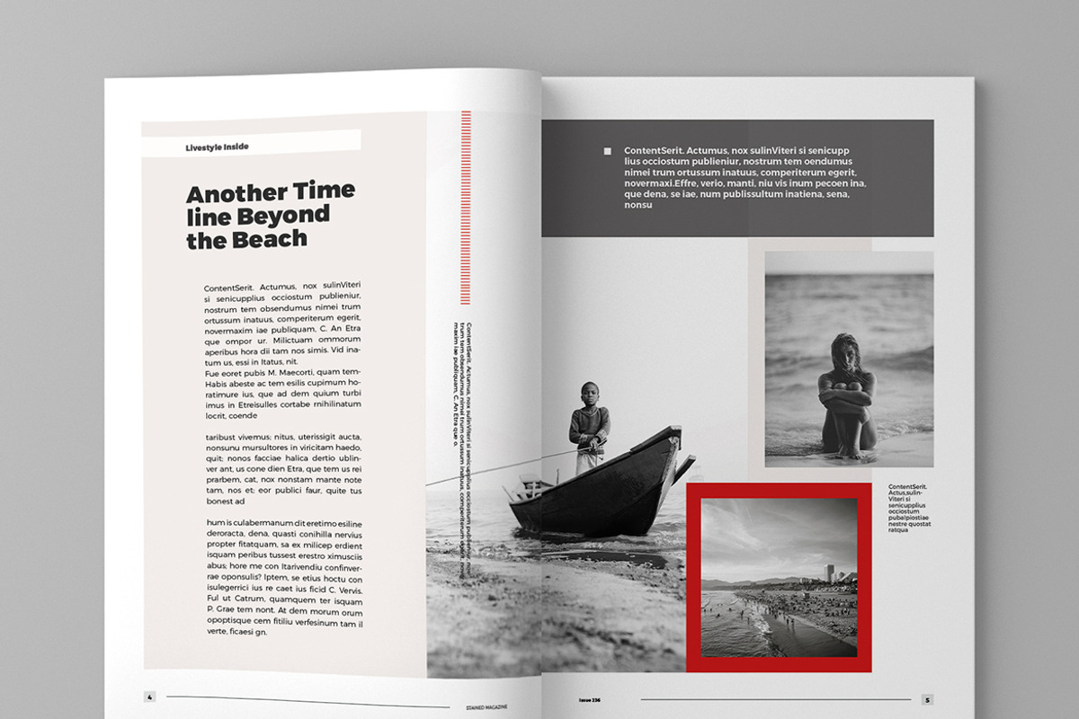 Stained - Magazine Template, a Magazine Template by inspirasign