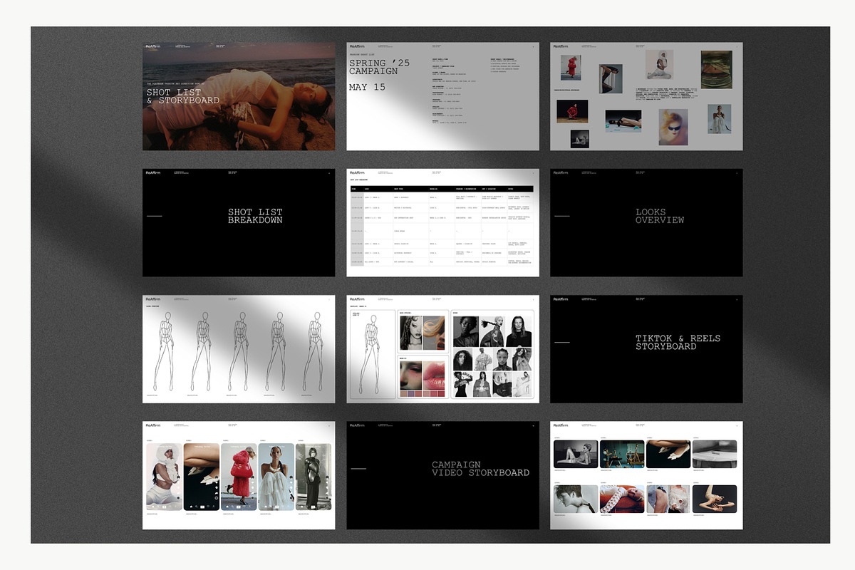 Fashion Art Direction ProductionDeck, a Presentation Template by ReAffirm