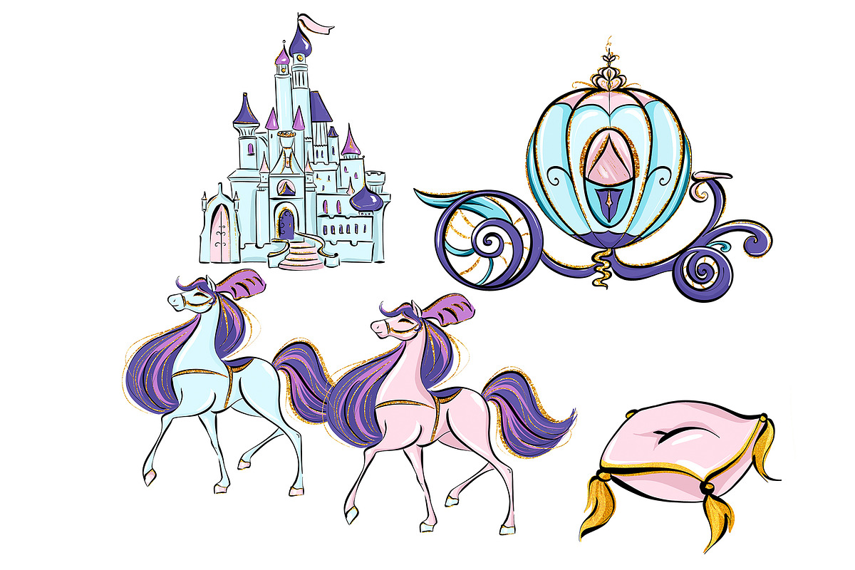 Fairy Tale Cinderella Clipart