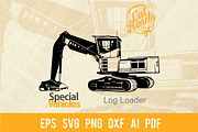 Log Loader SVG Special Vehicle, a Transportation Illustration by ...