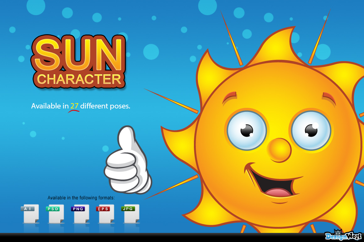 Sun Character | Illustrations ~ Creative Market