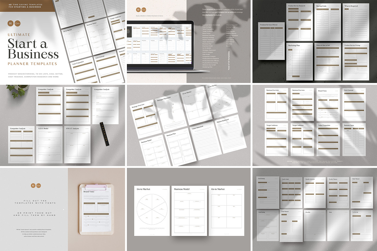 Marketing PRO Bundle For CANVA, a Marketing Template by AndrewPixel