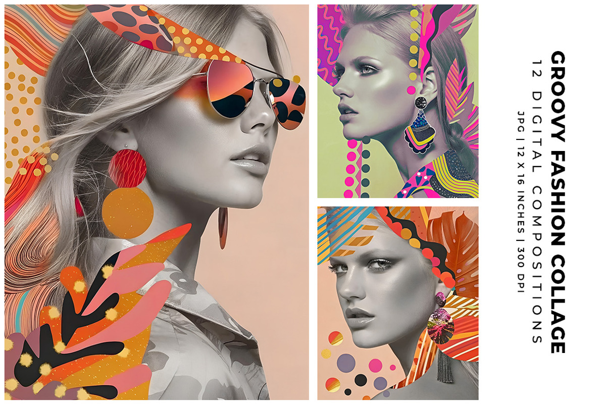 Groovy Fashion Collage