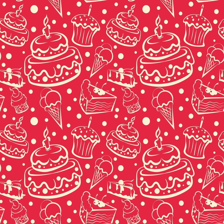 Cakes and dessert, a Pattern Graphic by kio