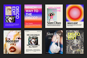 Disco Edit Canva Poster Templates
