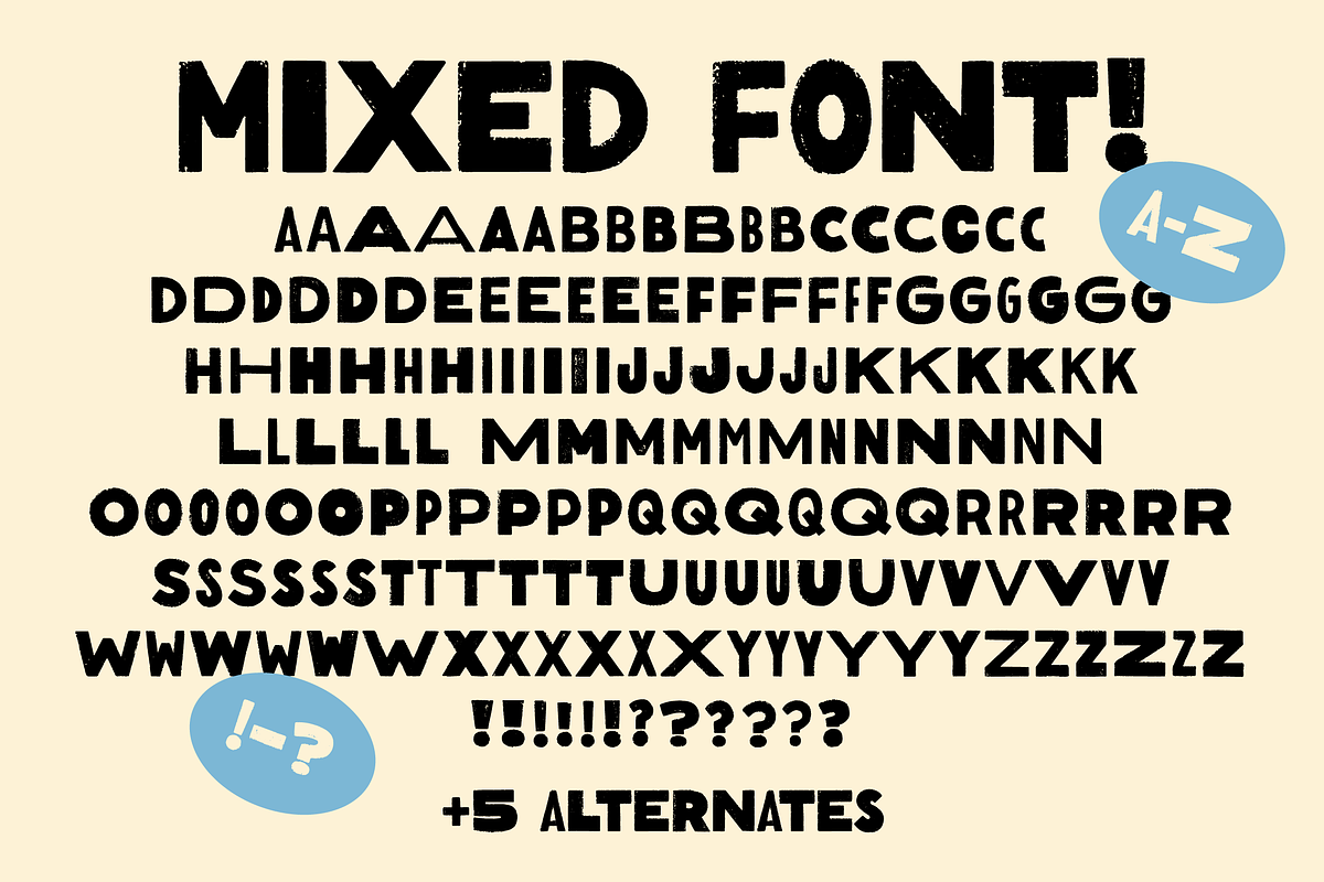 Mixed Font!