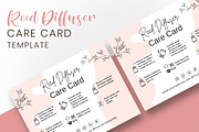 Reed Diffuser Care Card Template