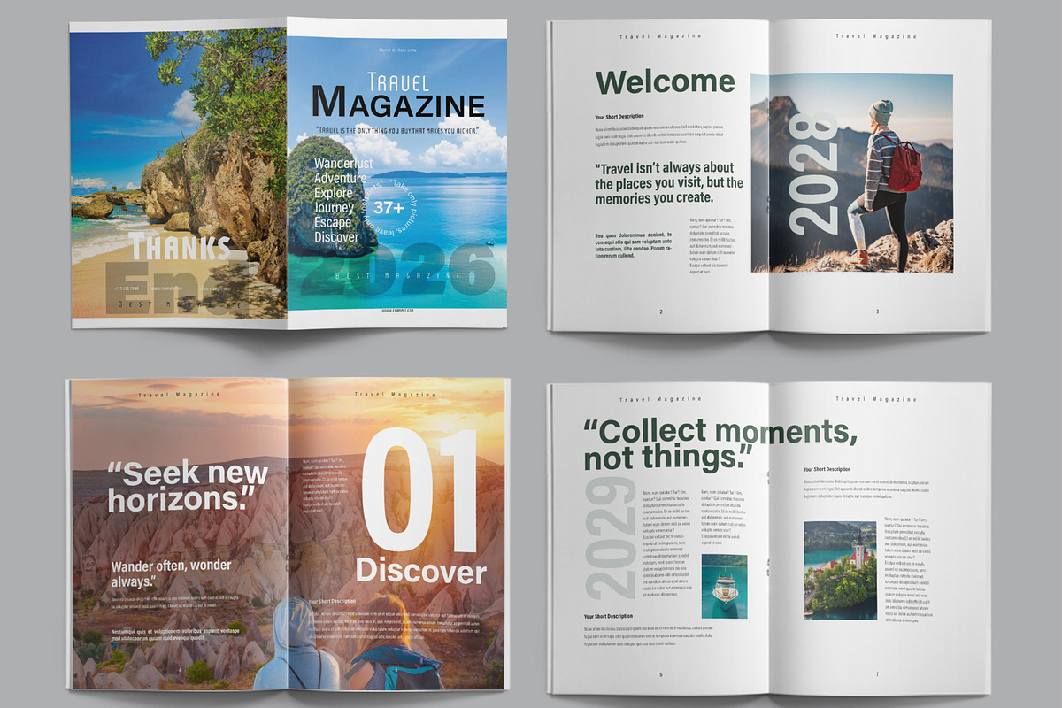 Travel Magazine Design