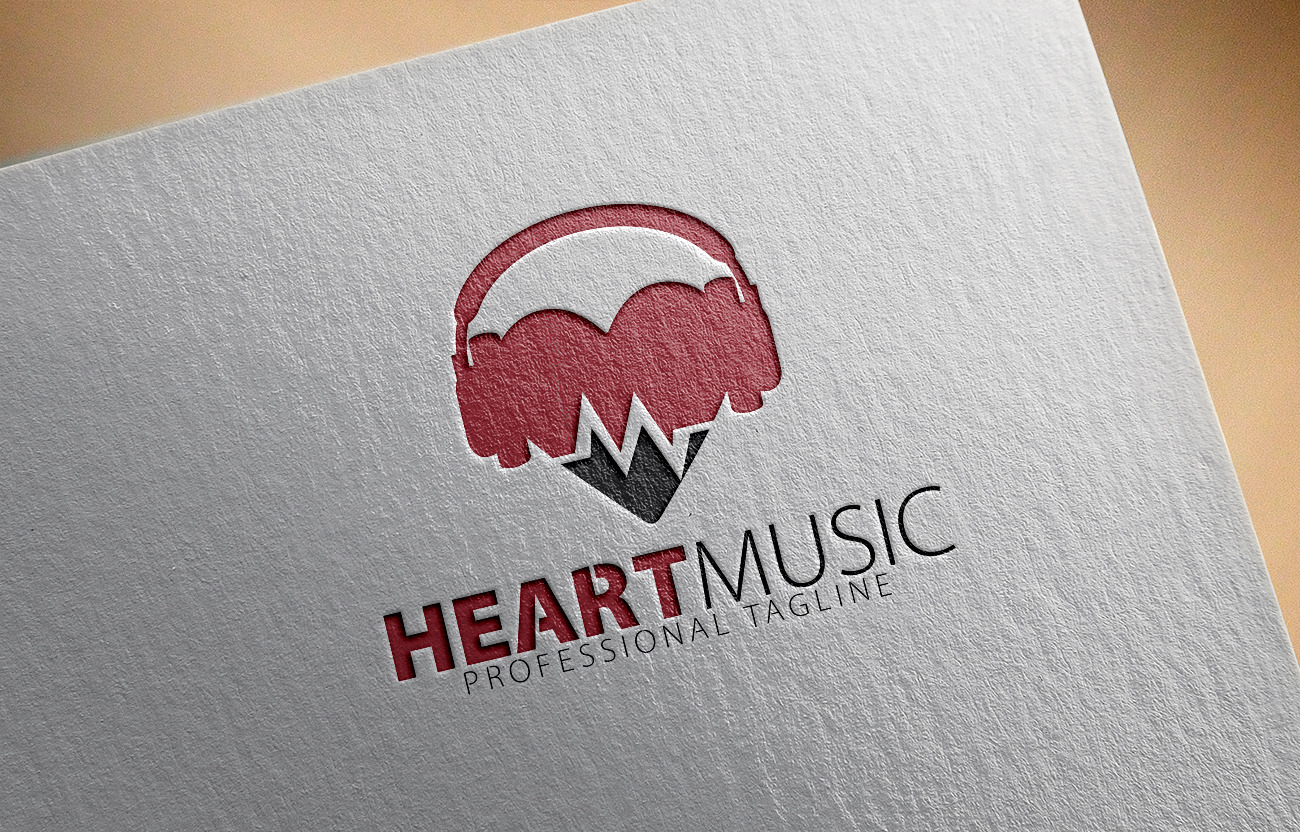 Heart Music Logo, a Branding & Logo Template by Creative Dezing