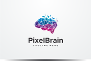 Pixel Brain Logo, a Branding & Logo Template by yopie