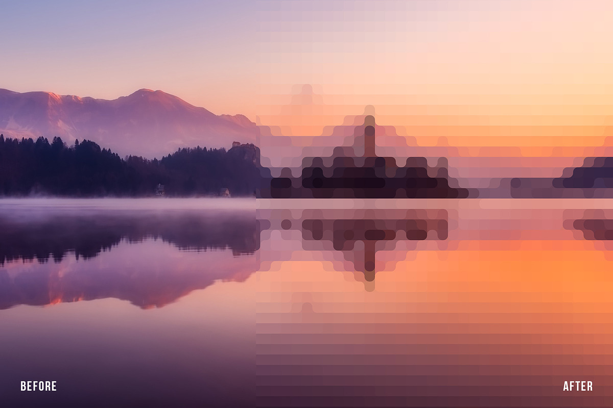 PIXELATOR Rounded Pixel PSD Effect