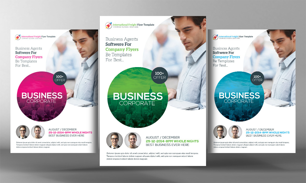 International Freight Flyer Template, a Flyer Template by graphicforest