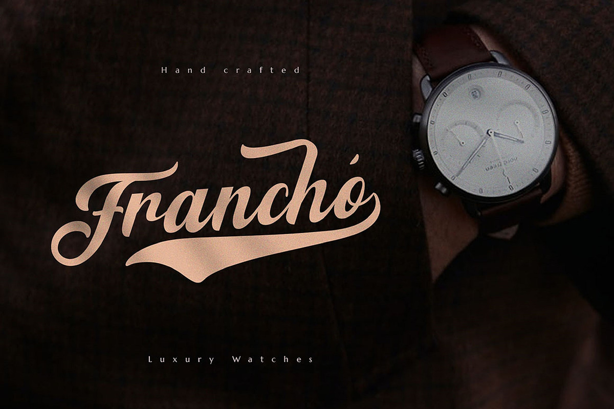 Retro Logo Font, a Script Font by Graphue