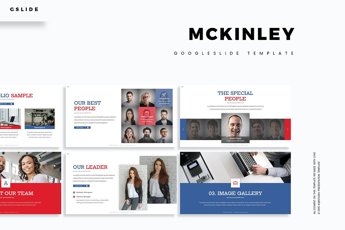 Mckinley - Google Slide Template, a Presentation Template by AQR Studio