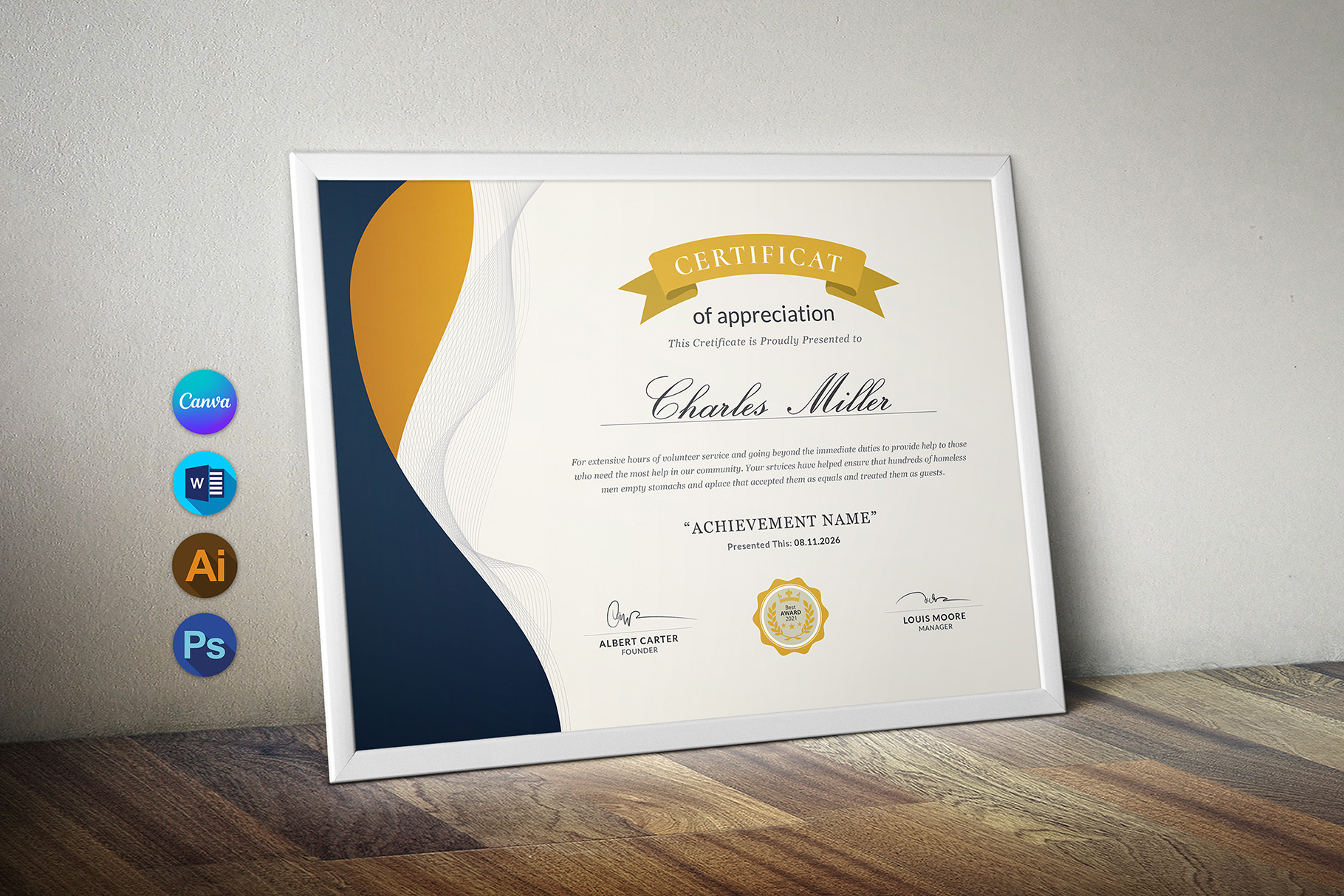 Corporate and Modern Certificate