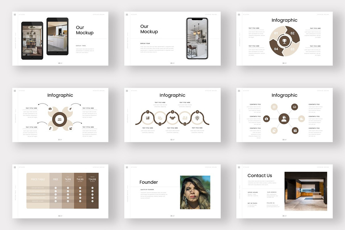 KITCHEN - PowerPoint Template, a Presentation Template by kreatifreya ...