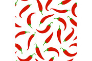 Chilli peppers seamless pattern, a Food Illustration by Stock-Smart-Start