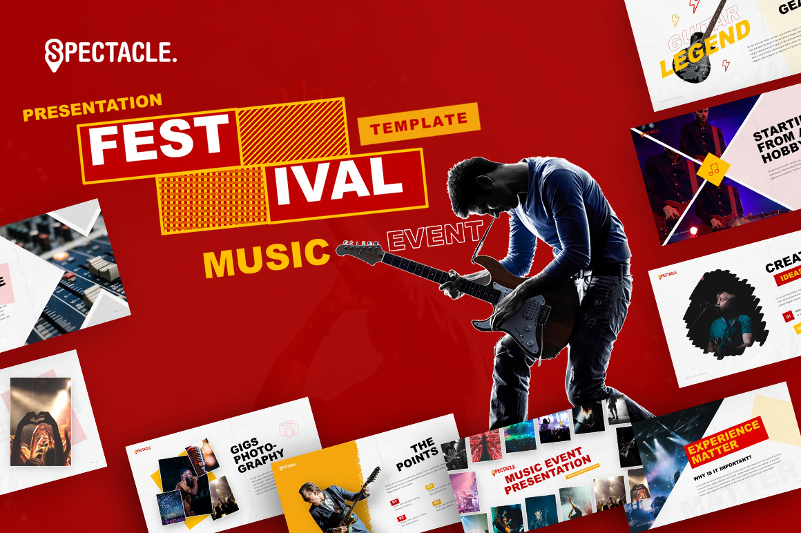 Spectacle Music Event Presentation, a Presentation Template by RRGraph