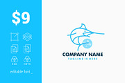 Merlin Fish Logo, a Branding & Logo Template by vastard