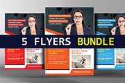 5 Advanced Business Flyers Bundle, a Flyer Template by graphicforest