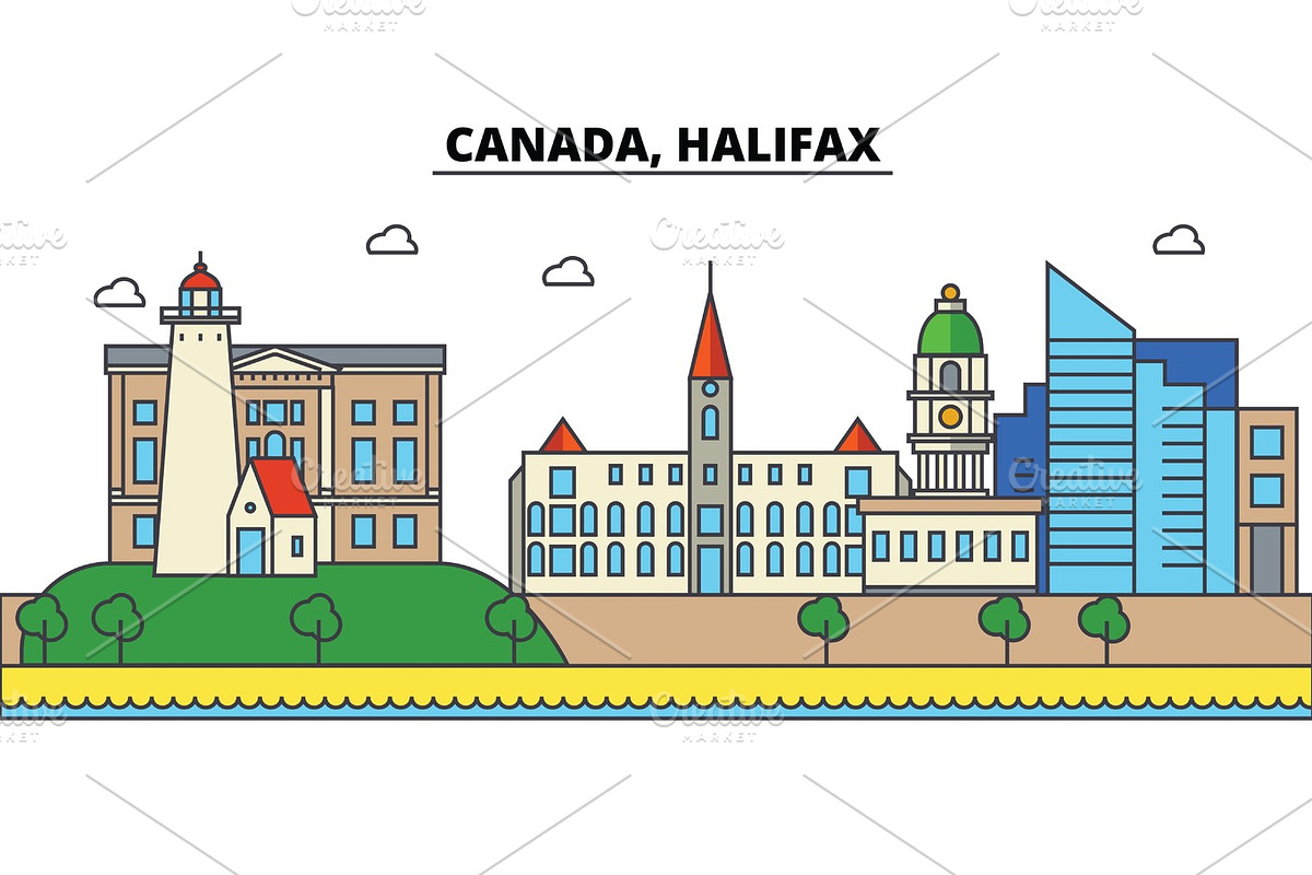 Canada, Halifax. City skyline: architecture, buildings, streets ...